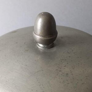 French Vintage Pewter Tureen With Acorn Lid Knob and Plate, Country ...