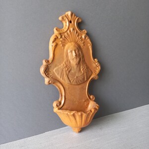 Vintage Holy Water Font, French Antique Stoup, Wall Hanging Benitier - Etsy