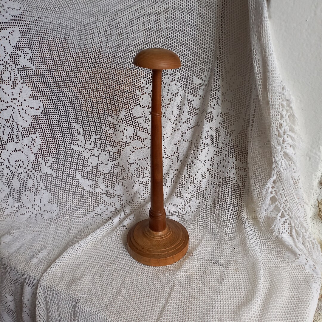 Vintage Hat Display Stand From France, Turned Wooden Hat Stand - Etsy