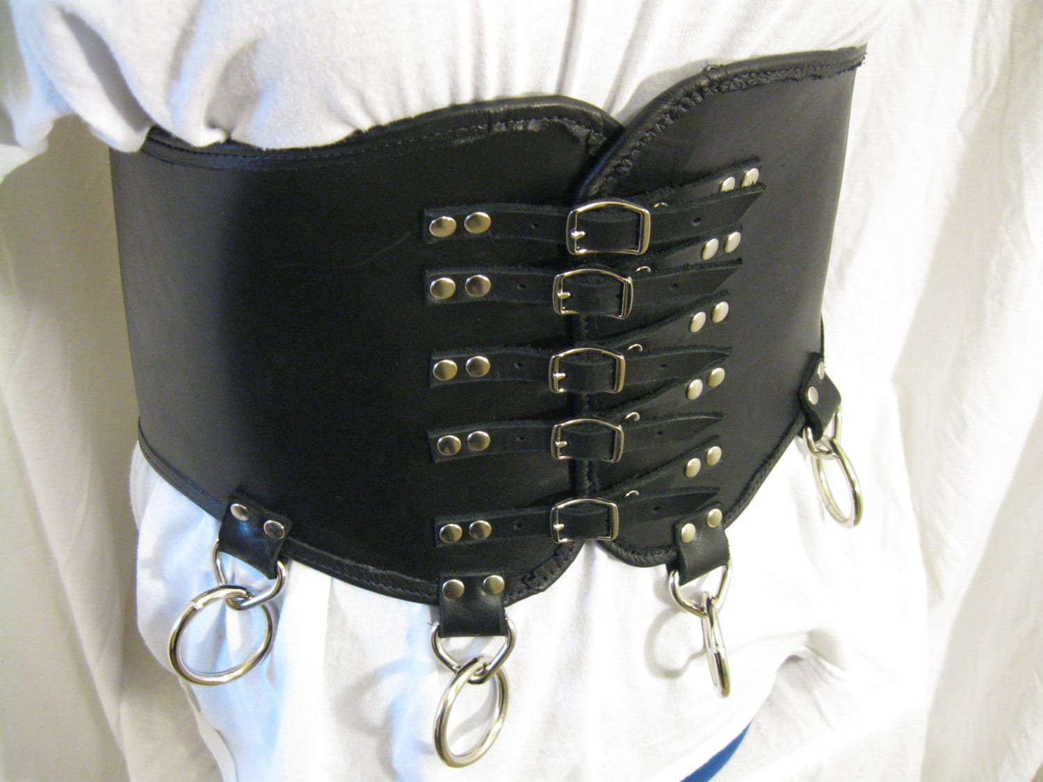 Wide Gothic Metal Waist Cincher - Etsy