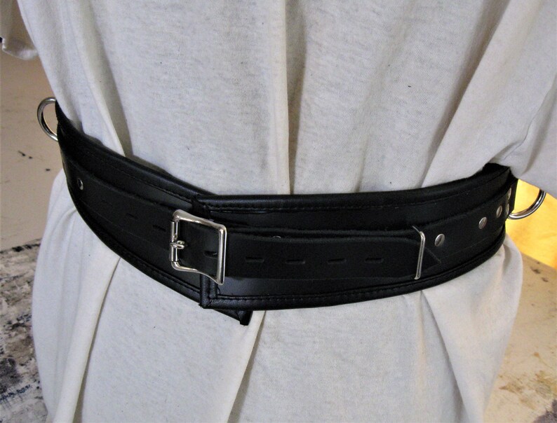 Locking Leather Lined/edged Bondage Restraint Belt - Etsy
