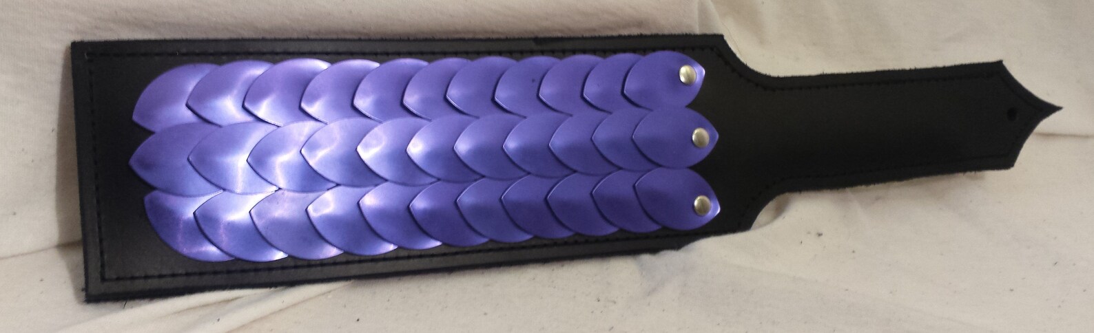 Hand-made Leather Paddle, With Studded Mult-color Scales - Etsy