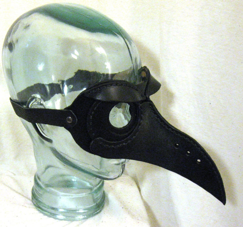 Hand Made Leather Raven/crow Masquerade Mask - Etsy