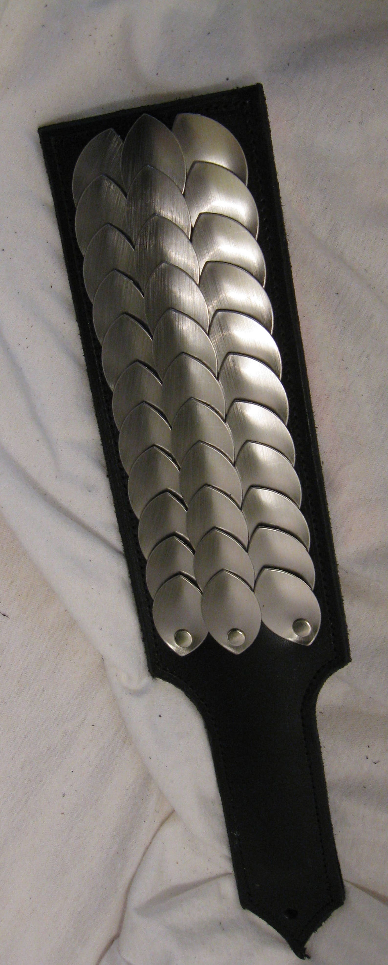 Hand-made Leather Paddle, With Studded Mult-color Scales - Etsy