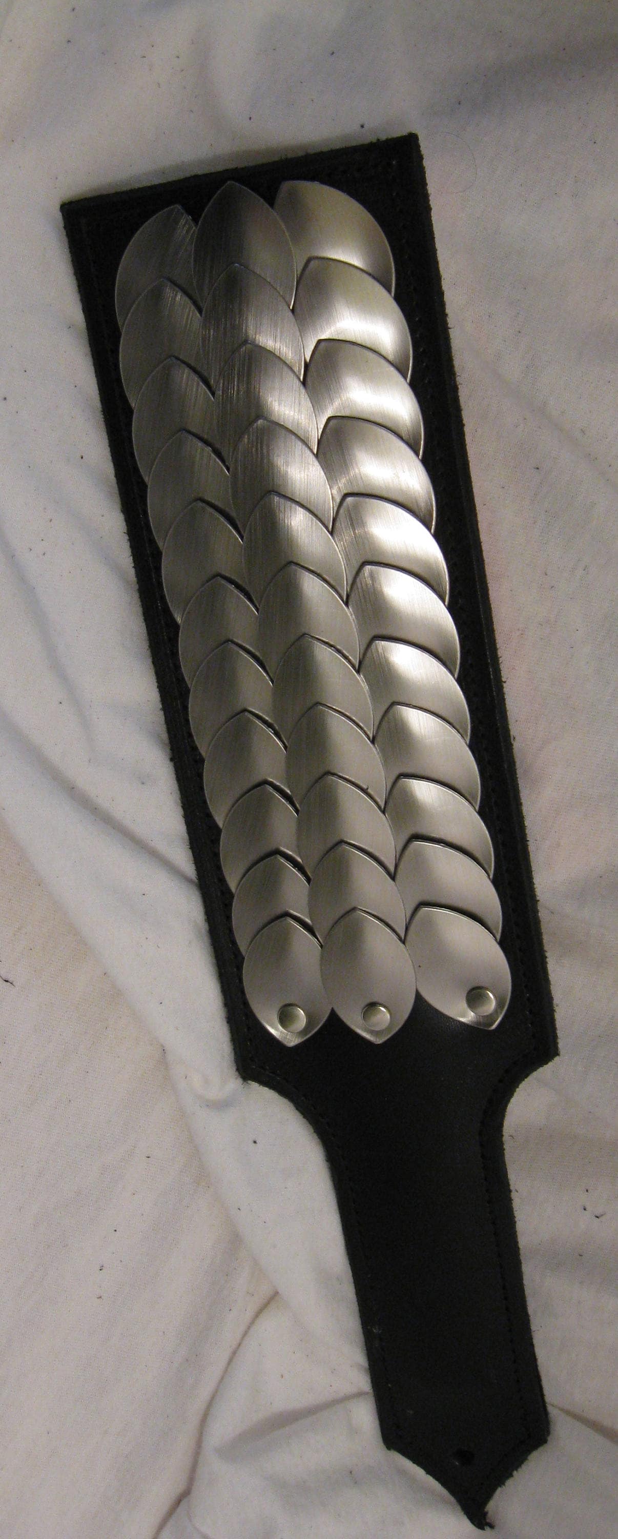 Hand-made Leather Paddle, With Studded Mult-color Scales - Etsy