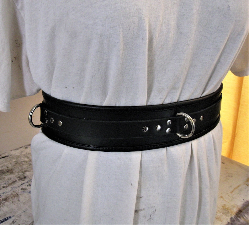 Locking Leather Lined/edged Bondage Restraint Belt - Etsy