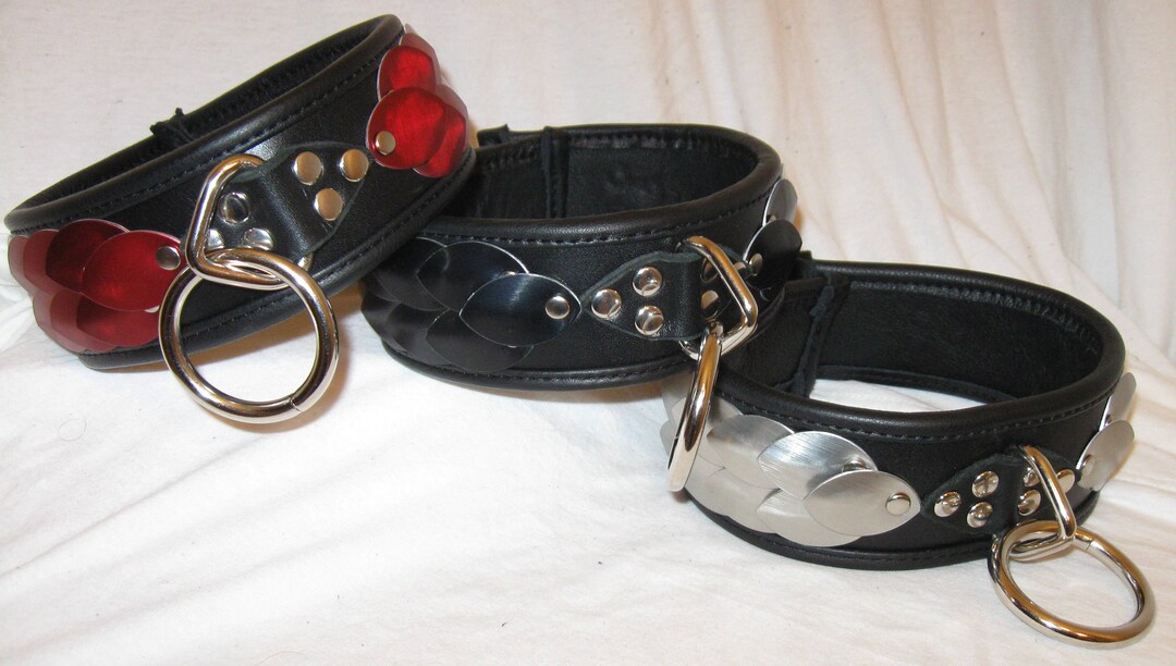Leather and Dragon Scale Fantasy Collar - Etsy
