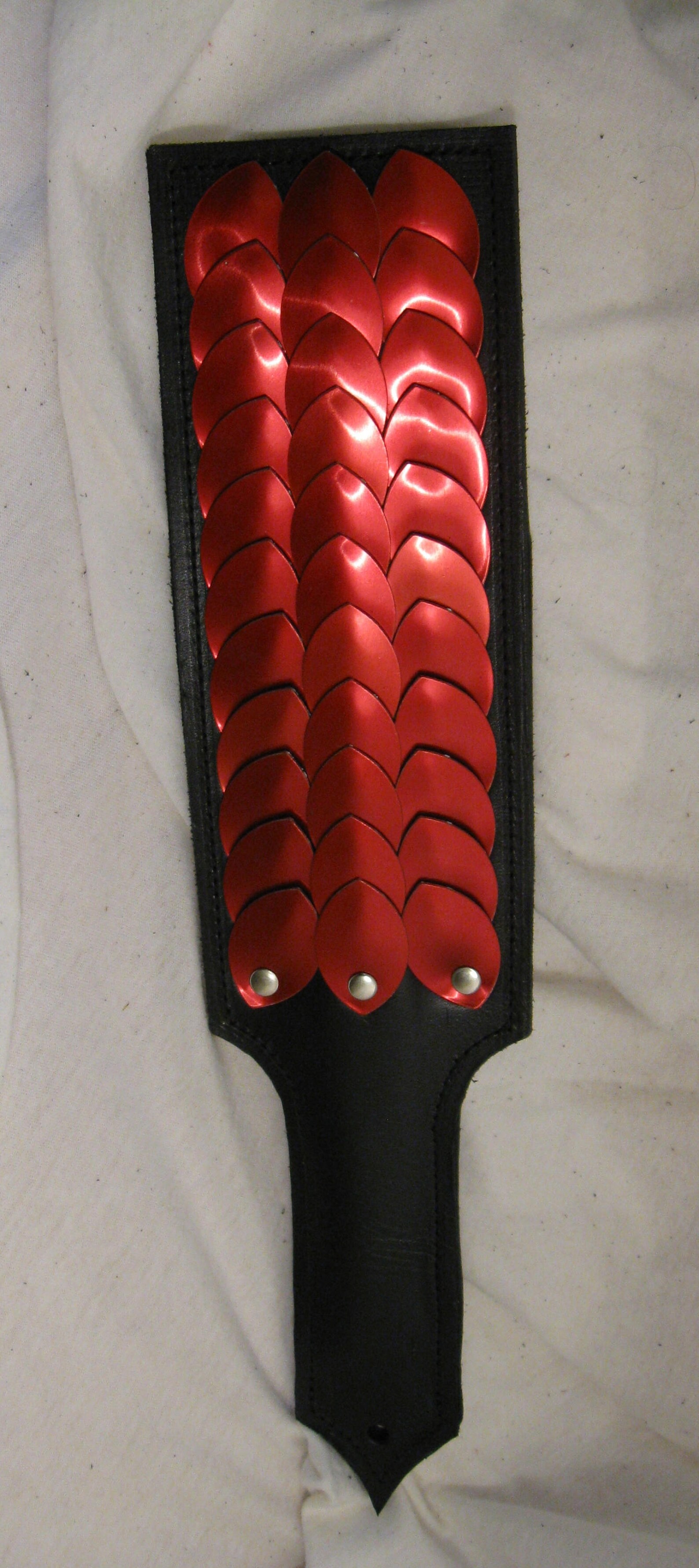 Hand-made Leather Paddle, With Studded Mult-color Scales - Etsy