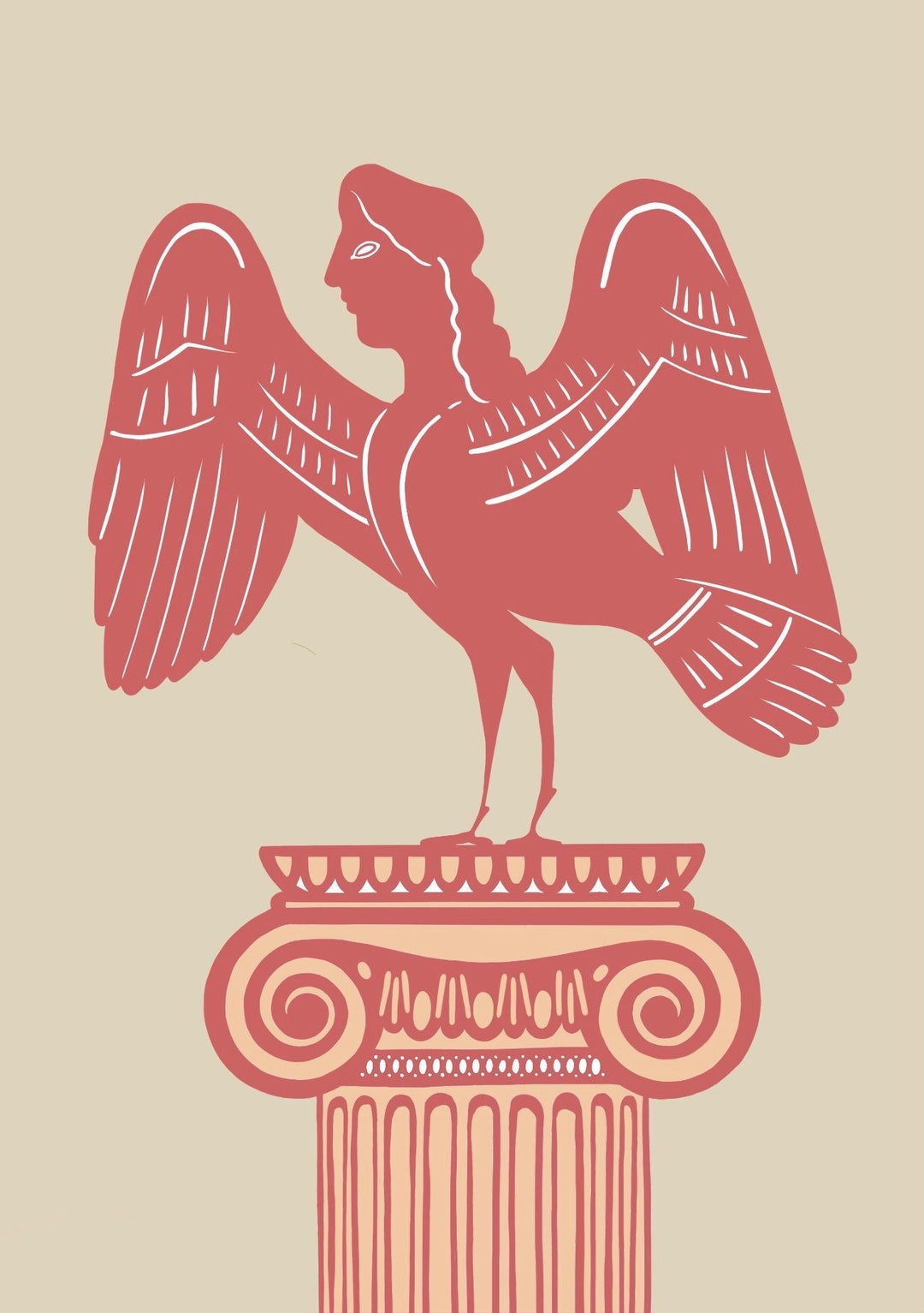 Partenope Siren Fine Art Print - Etsy