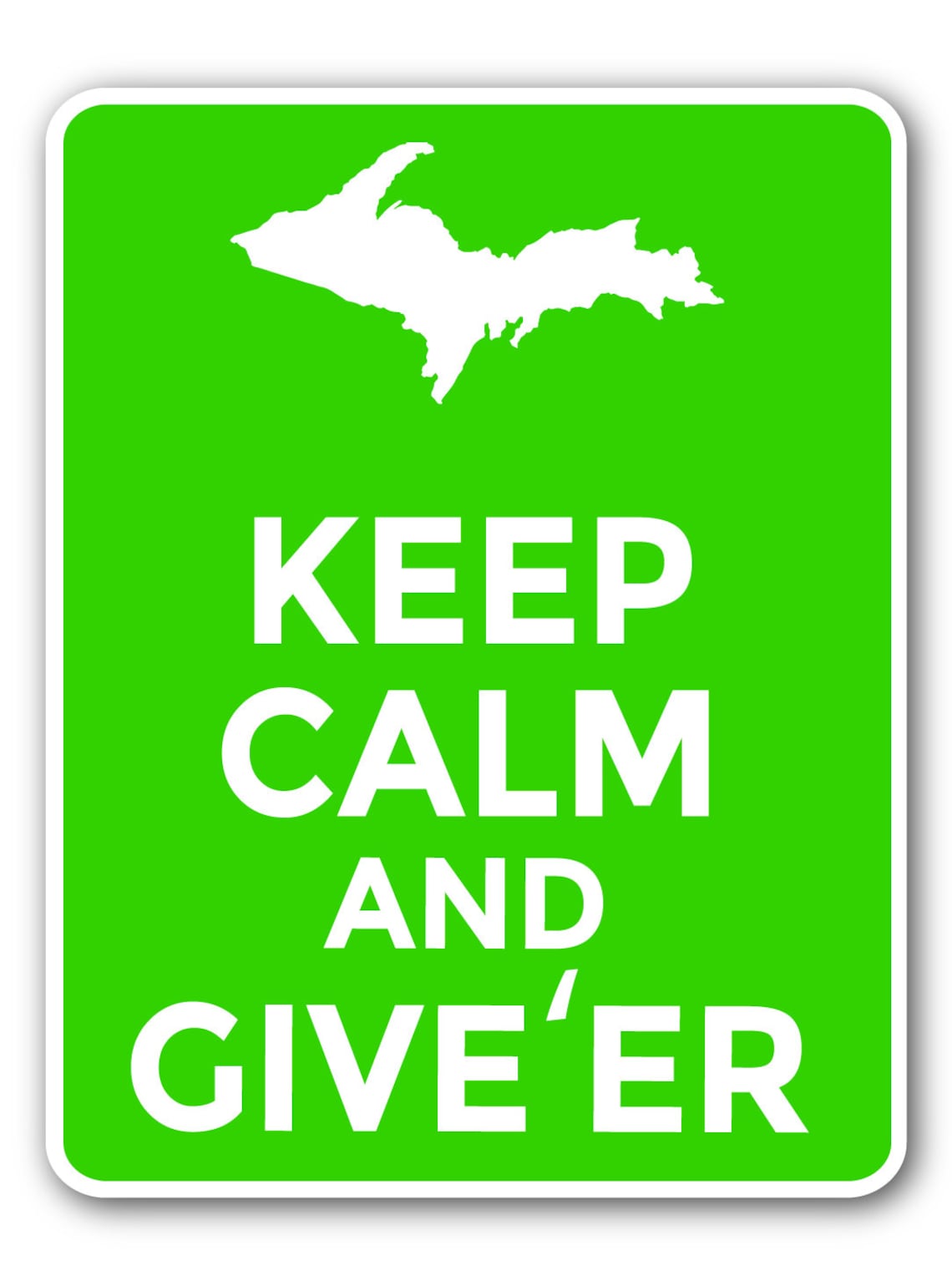 Keep Calm and Give'er Decal - Etsy