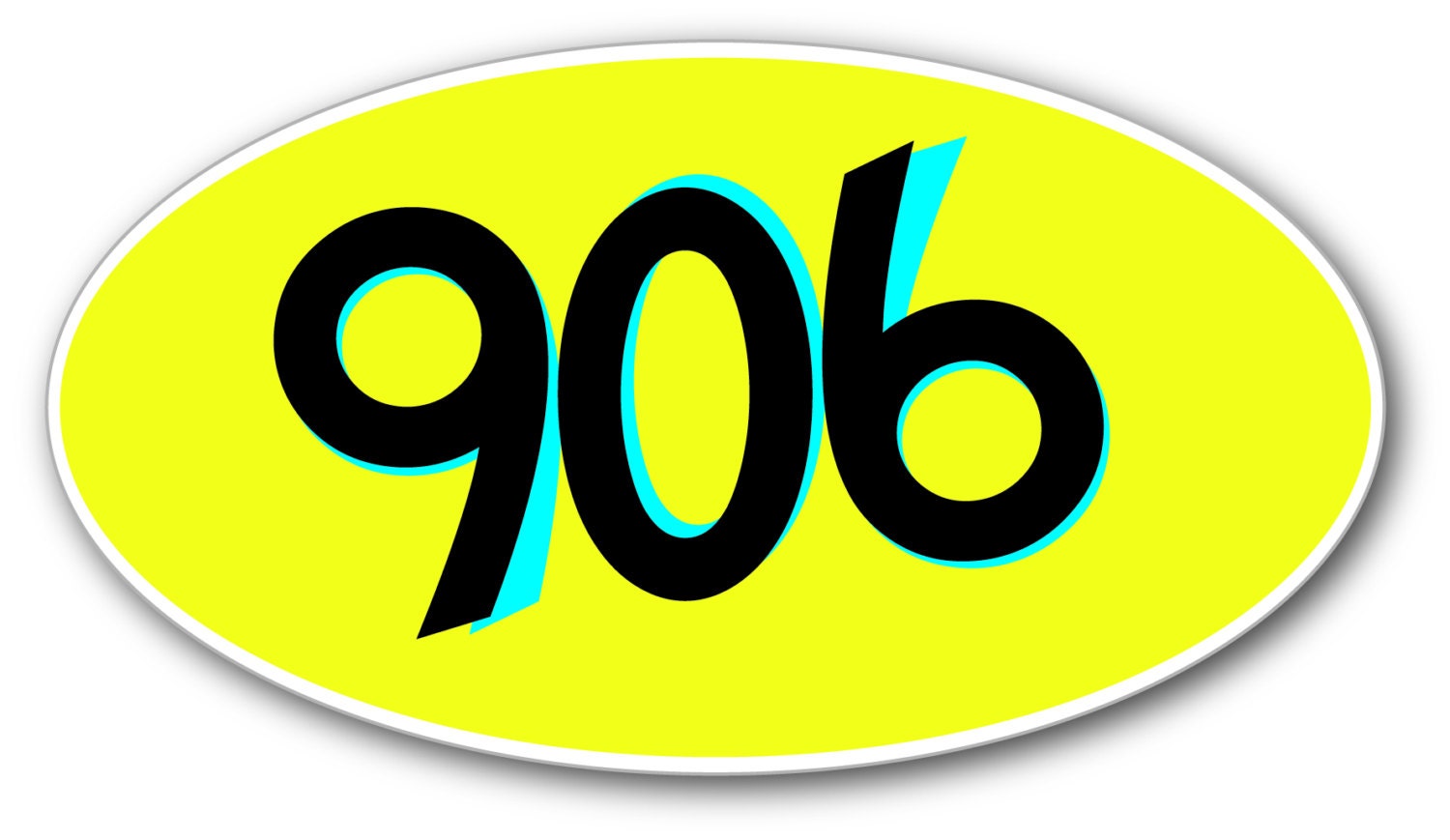 906 Area Code Sticker - Etsy