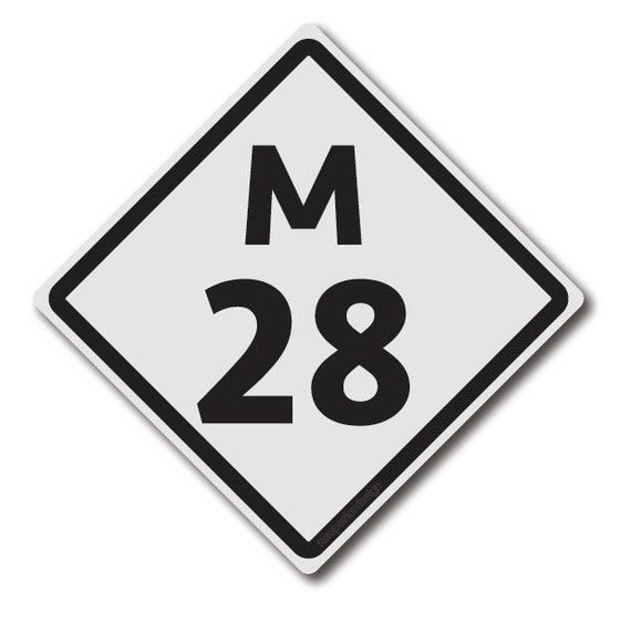 Highway M-28 Highway Sticker | Etsy