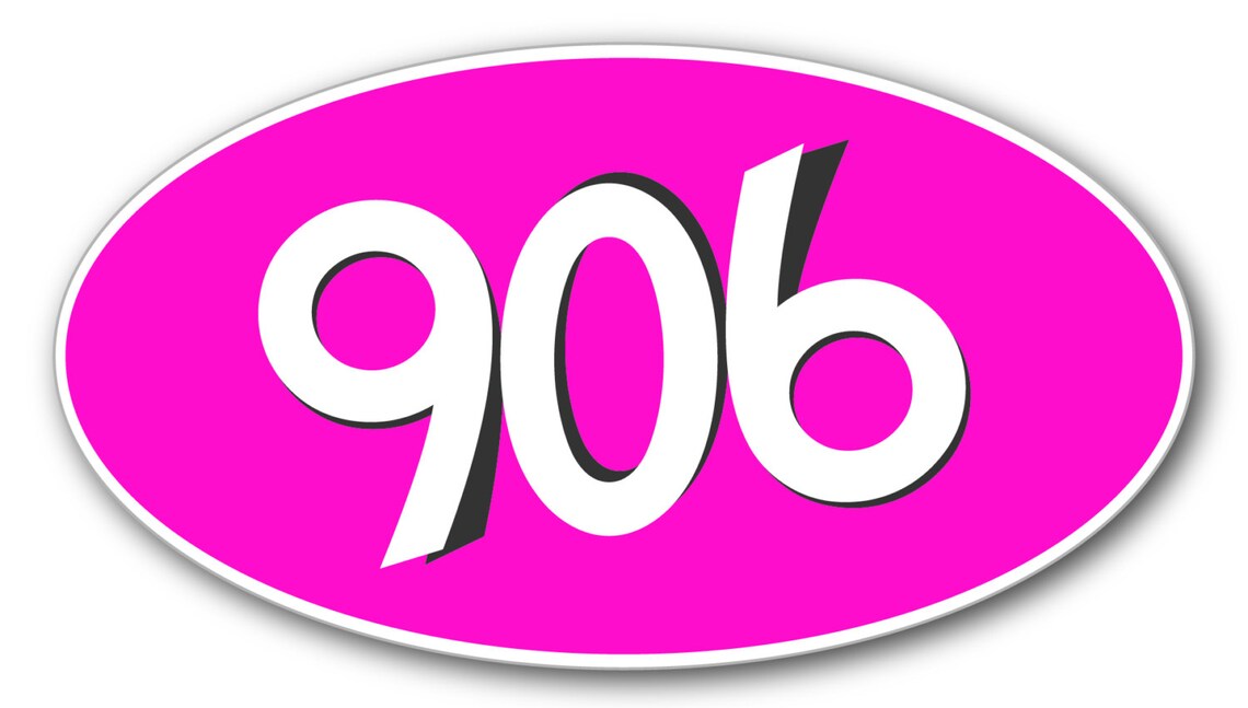 906 Area Code Sticker - Etsy