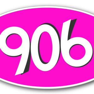 906 Area Code Sticker - Etsy