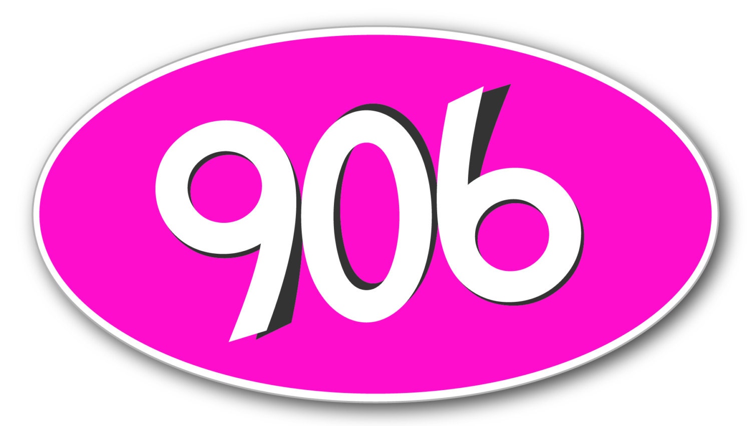 906 Area Code Sticker - Etsy