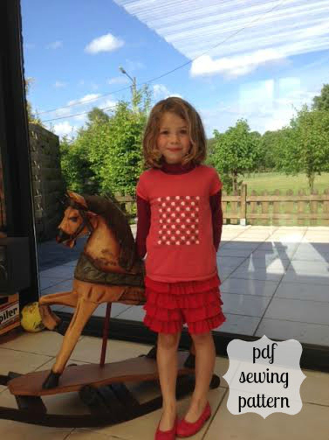 The Perfect Cartwheel Ruffle Shorts PDF Sewing Pattern - Etsy