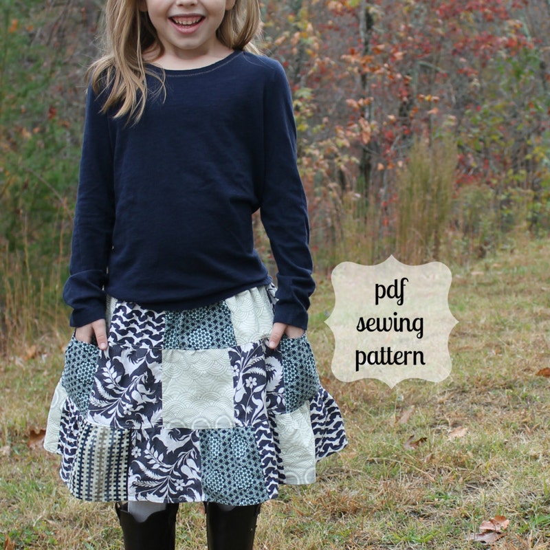 Patchwork Skirt - Etsy