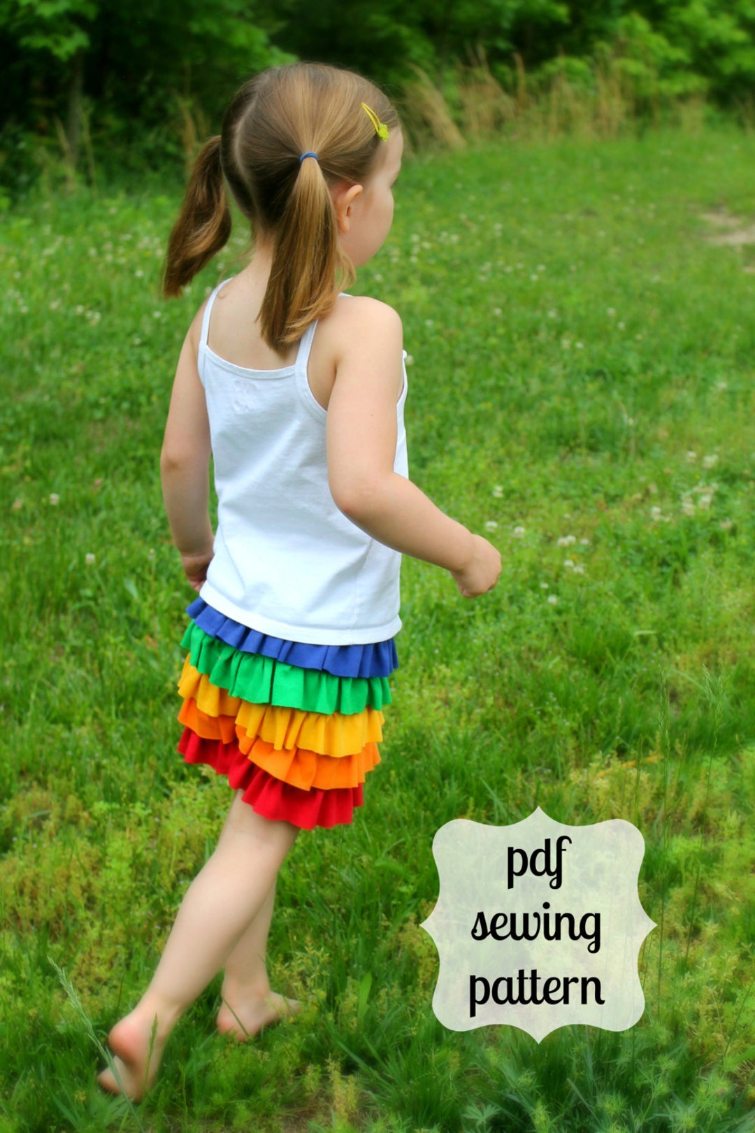 The Perfect Cartwheel Ruffle Shorts PDF Sewing Pattern - Etsy