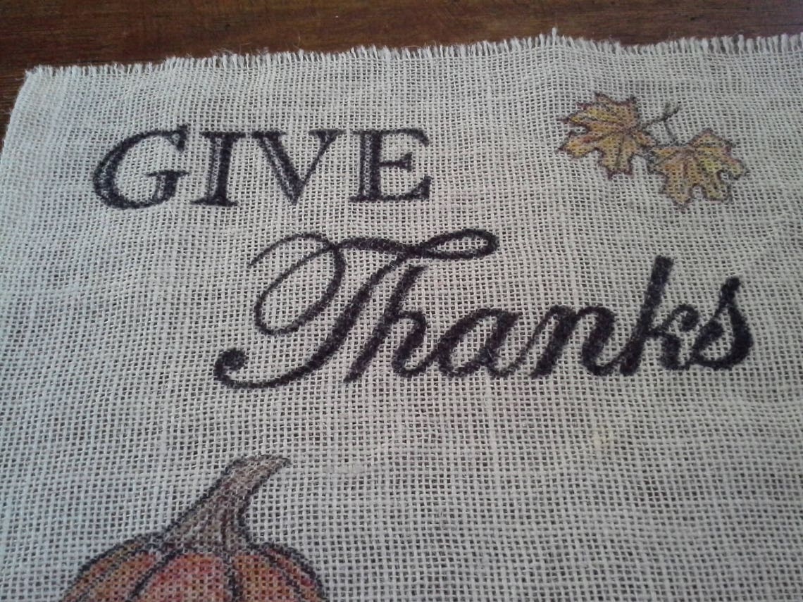 Burlap Table Decor, Cream Colored Place Mat, Holiday Centerpiece ...