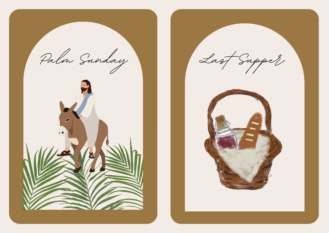 Instant Download Easter Story Cards- Holy Week- Easter Countdown-easter ...