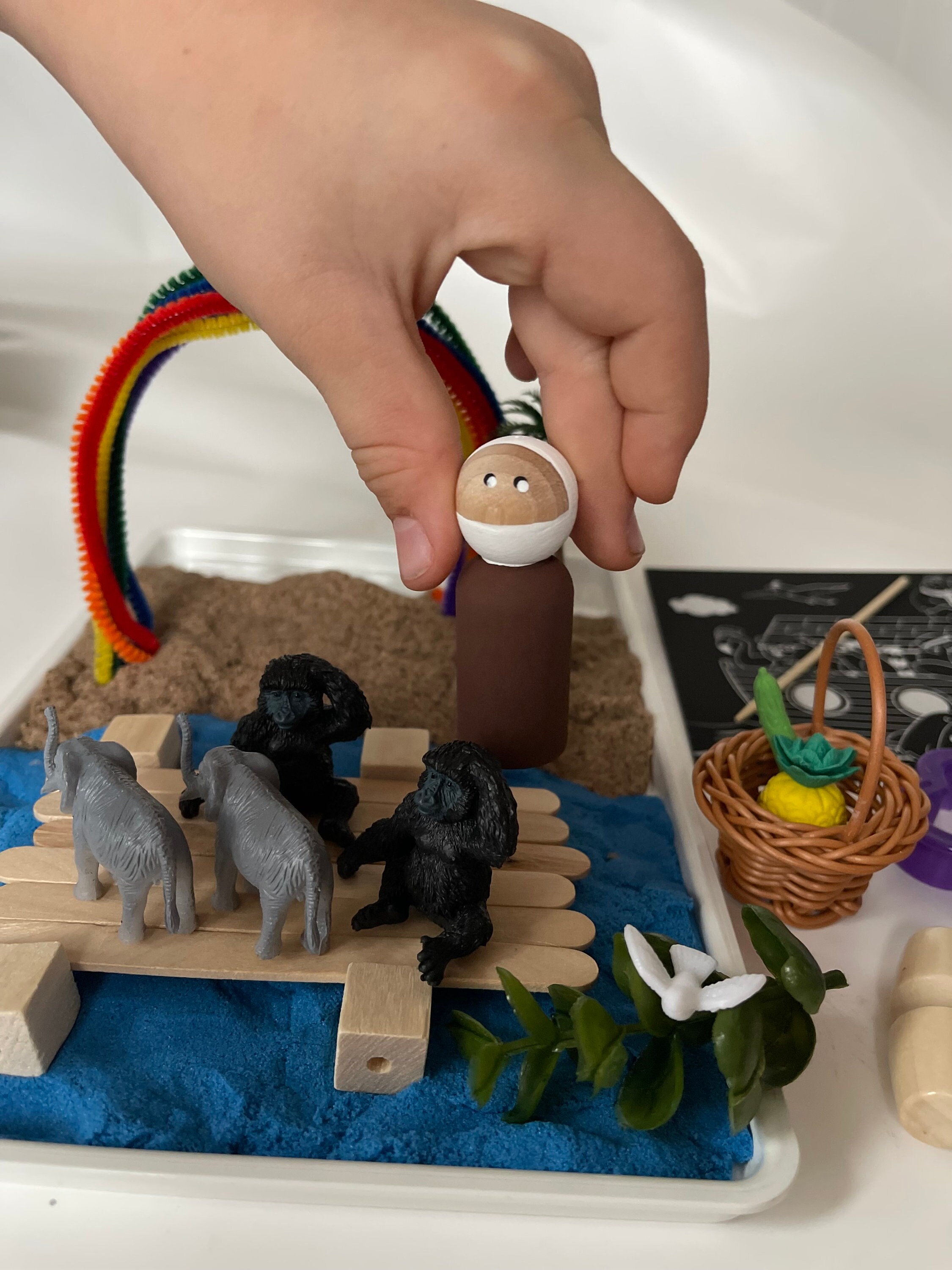Noahs Ark, Bible Toy, Animal Play Kit, Loose Parts, STEM, Bible Craft ...