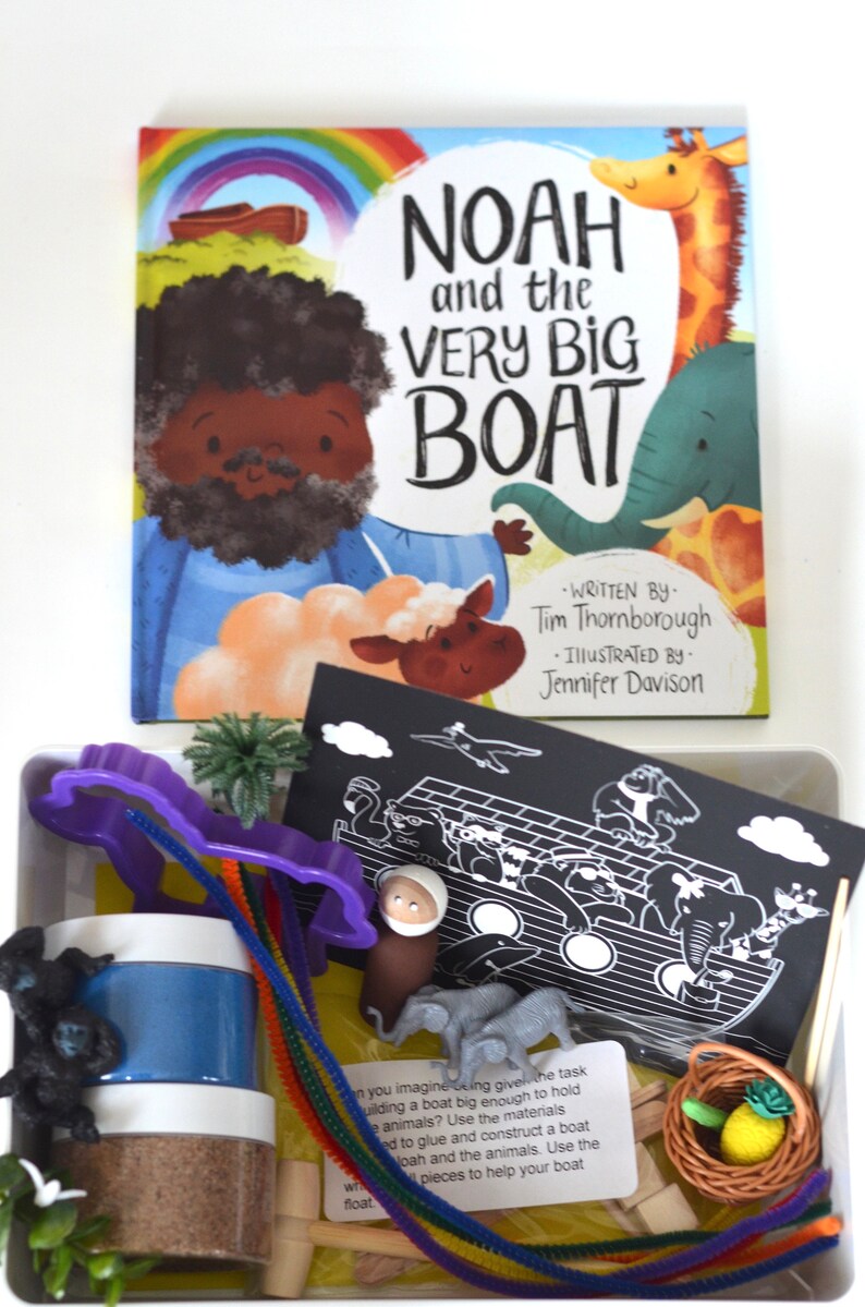 Noahs Ark, Bible Toy, Animal Play Kit, Loose Parts, STEM, Bible Craft ...