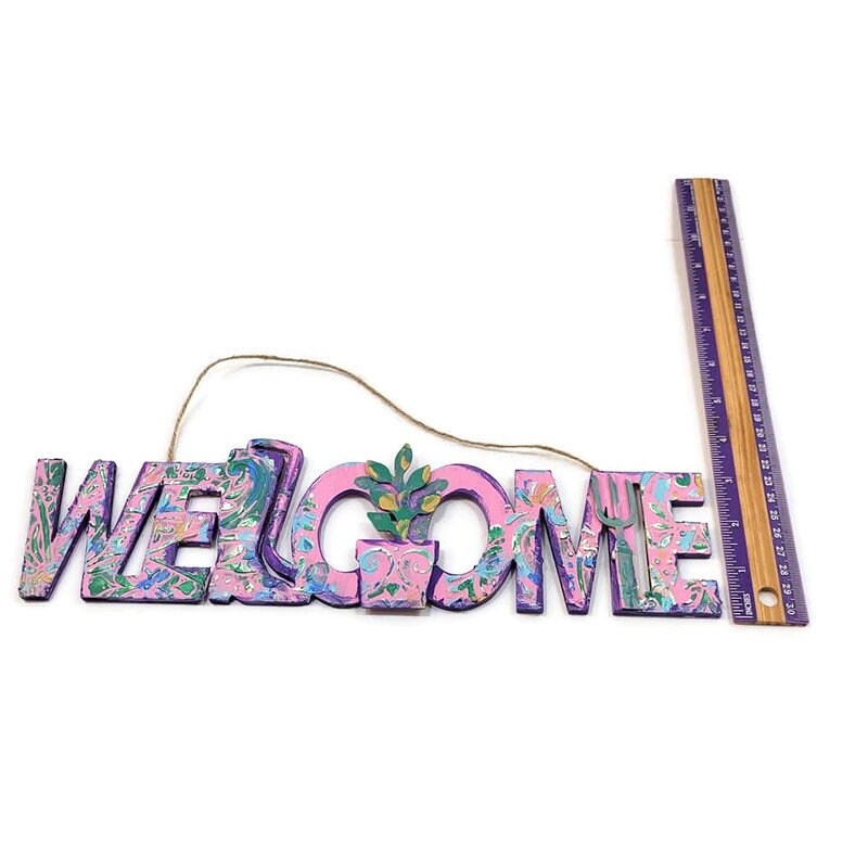 Textured Wooden Welcome Sign: Pink Cowgirl Boot Decor - Etsy