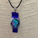 Necklace Fused Glass Art Pendant Dichroic Glass Hippie - Etsy