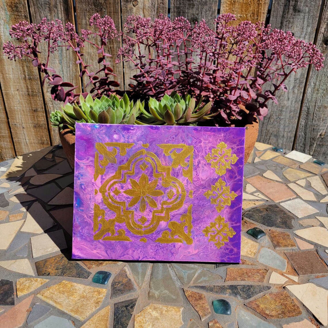 Acrylic Fluid Art Painting, Stretched Canvas, Original 8x10, Abstract ...