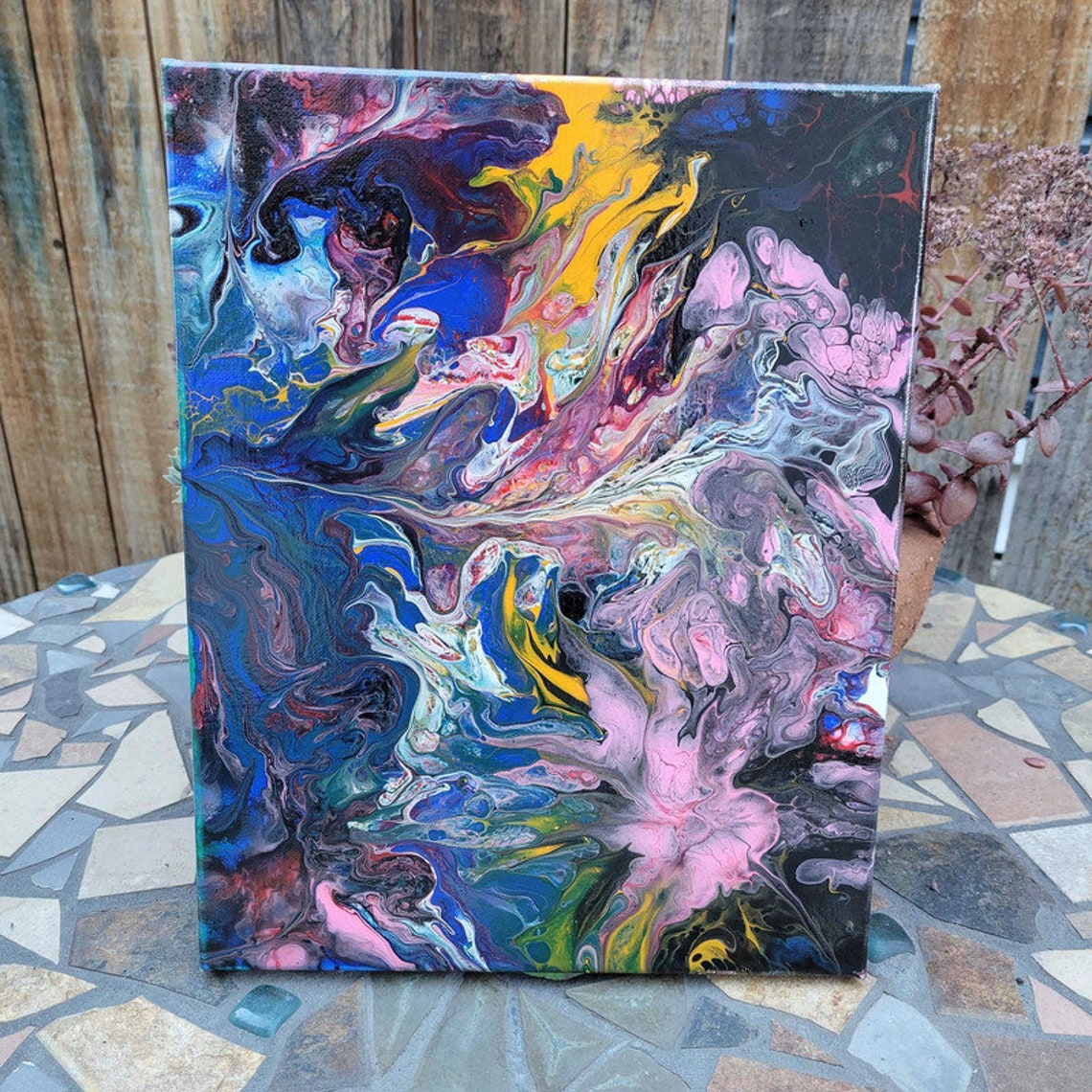 Fluid Art Pour Painting, Acrylic Art Pour, Abstract Wall Art, Home ...