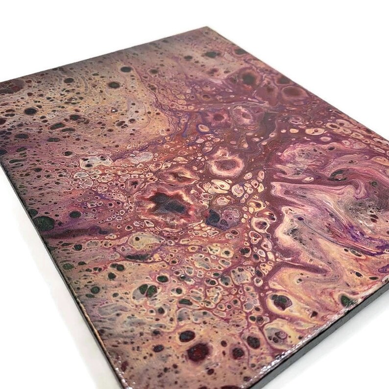 Acrylic Fluid Art Painting, Stretched Canvas, Original 8x10, Abstract ...