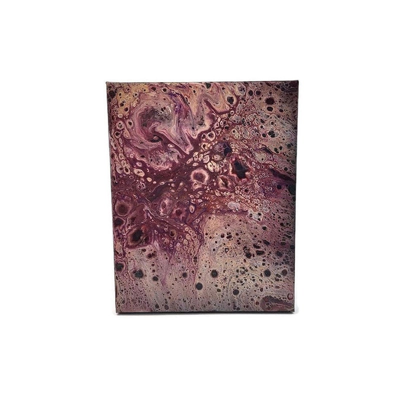 Acrylic Fluid Art Painting, Stretched Canvas, Original 8x10, Abstract ...