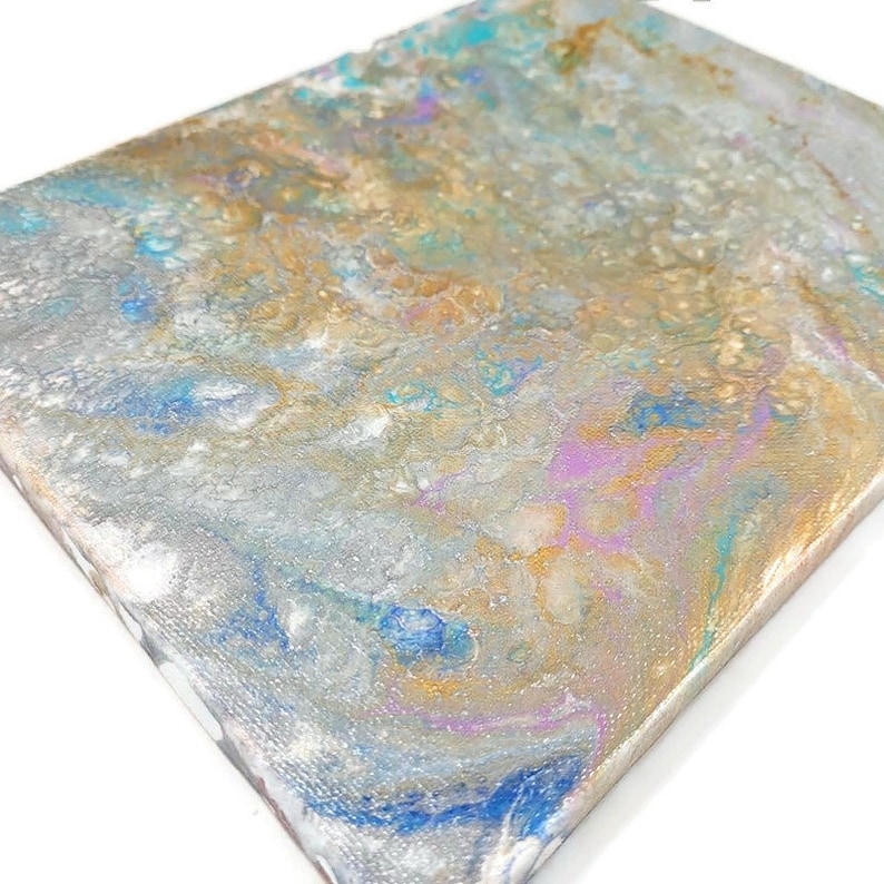 Acrylic Fluid Art Painting Stretched Canvas Original 8x10 - Etsy
