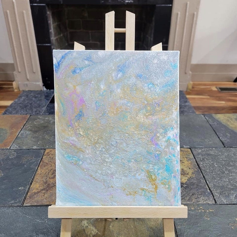 Acrylic Fluid Art Painting Stretched Canvas Original 8x10 - Etsy