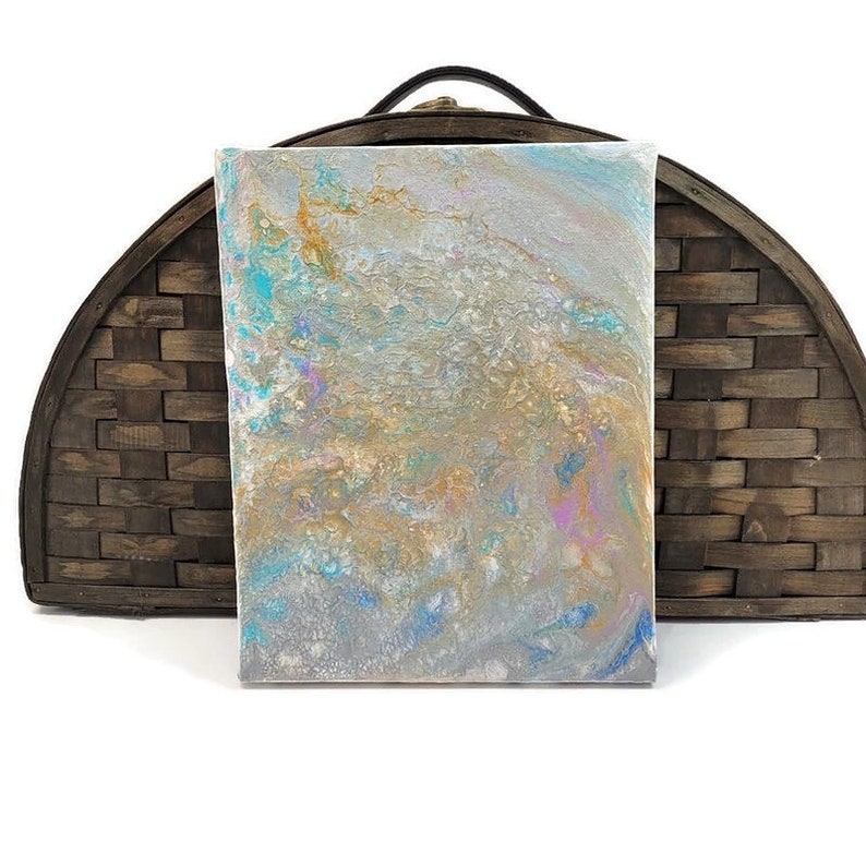 Acrylic Fluid Art Painting Stretched Canvas Original 8x10 - Etsy