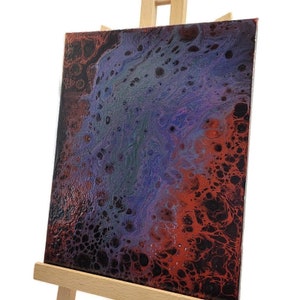 Acrylic Fluid Art Painting Stretched Canvas Original 8x10 - Etsy