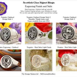 Maclean Scottish Clan Crest Signet Ring Silver Hallmarked - Etsy