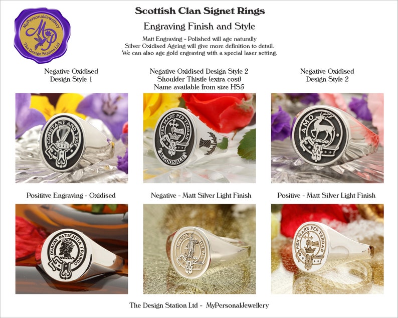 Murphy Claddagh Family Crest Signet Ring, Sterling Silver or 9ct Gold ...