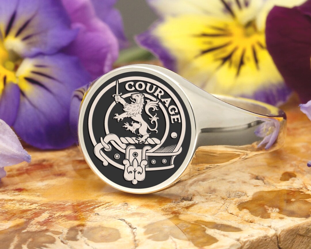 Comyn Scottish Clan Crest Signet Ring Silver or Gold Handmade - Etsy
