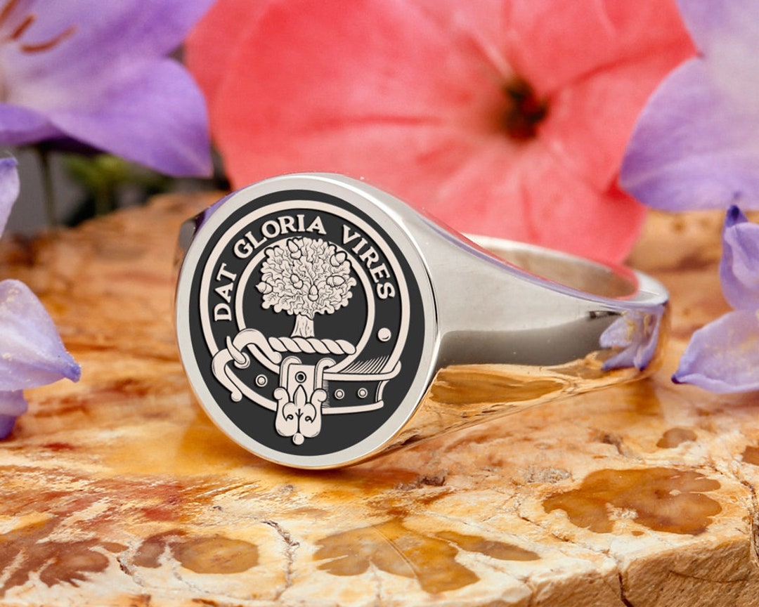 Hogg Scottish Clan Crest Signet Ring, Silver or 9ct Gold Handmade and ...