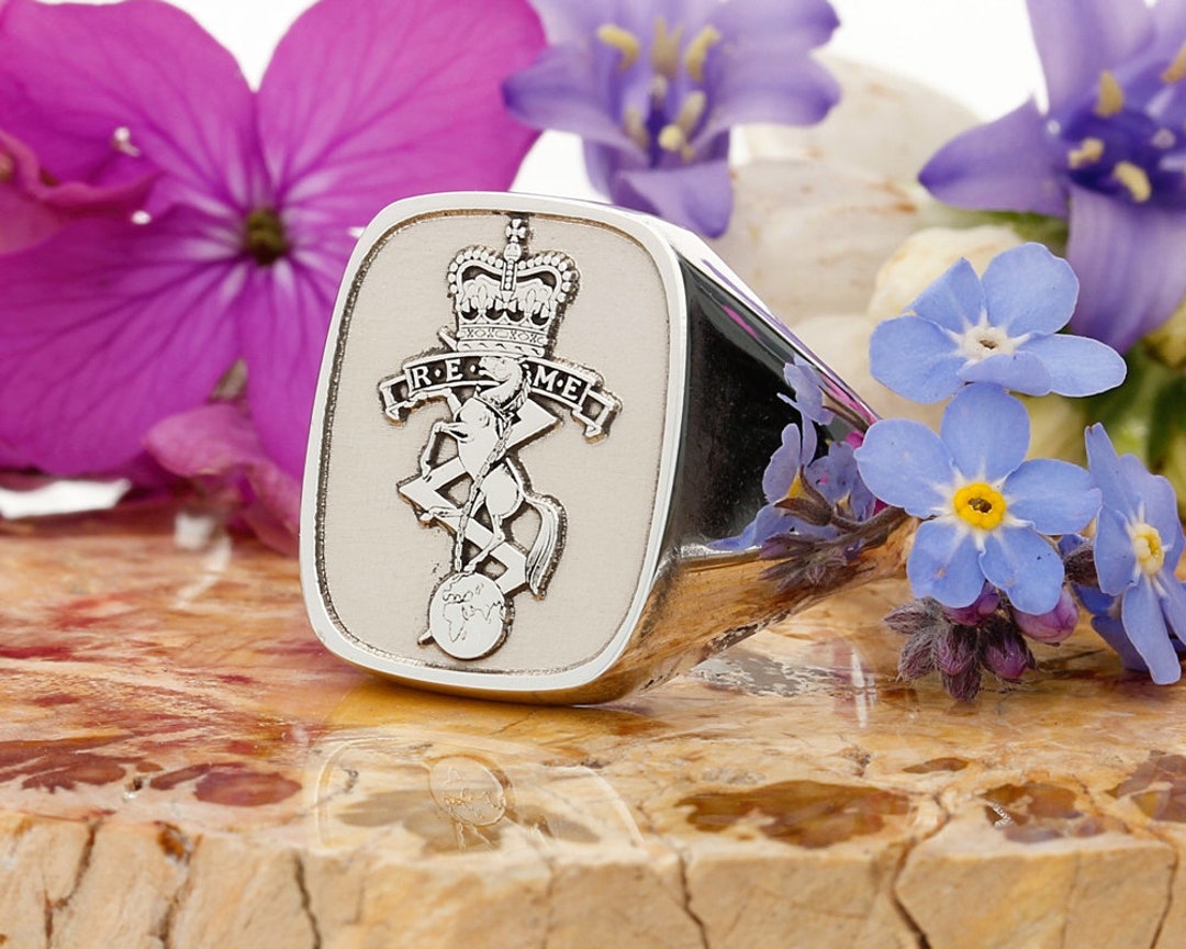 REME Signet Ring | Royal Electrical & Mechanical Engineers | Sterling ...