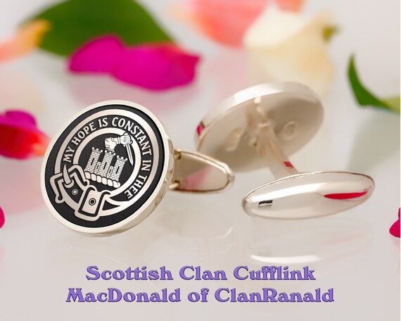 MacDonald of Clanranald Scottish Clan Sterling Silver | Etsy
