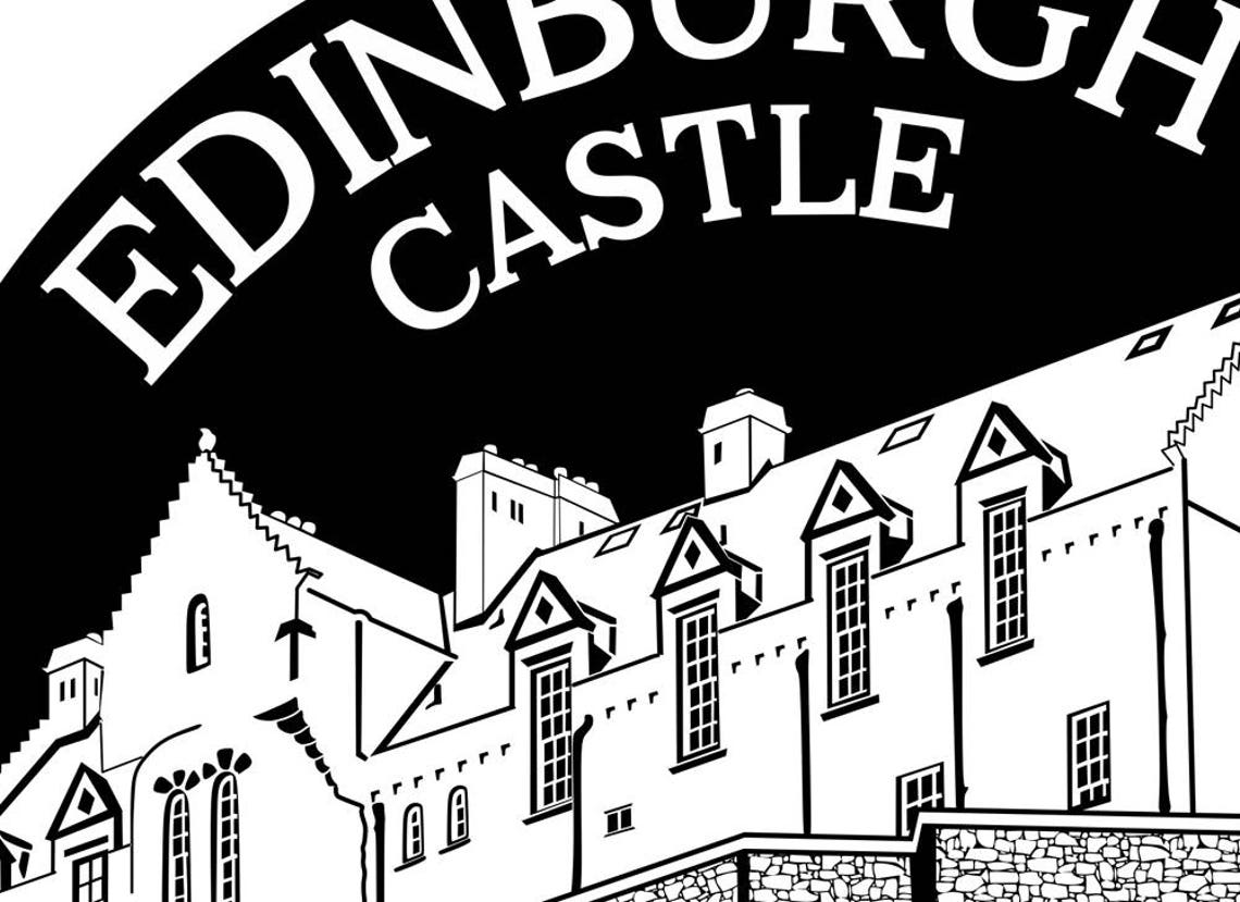 Edinburgh Castle Scotland Silver Cufflinks Laser Engraved and - Etsy