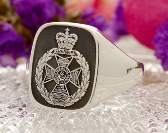 Mens Army Military Police Ring - Etsy