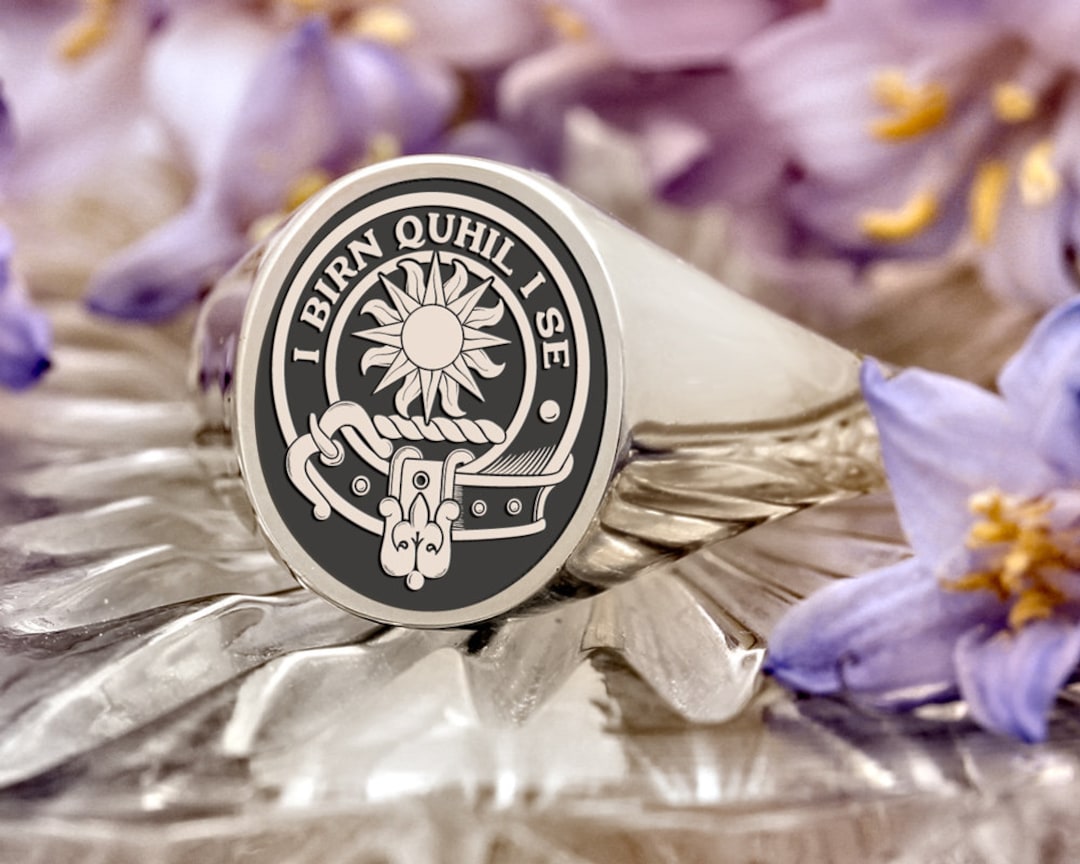 Macleod of Lewis Scottish Clan Crest Signet Ring, Silver or 9ct Gold ...