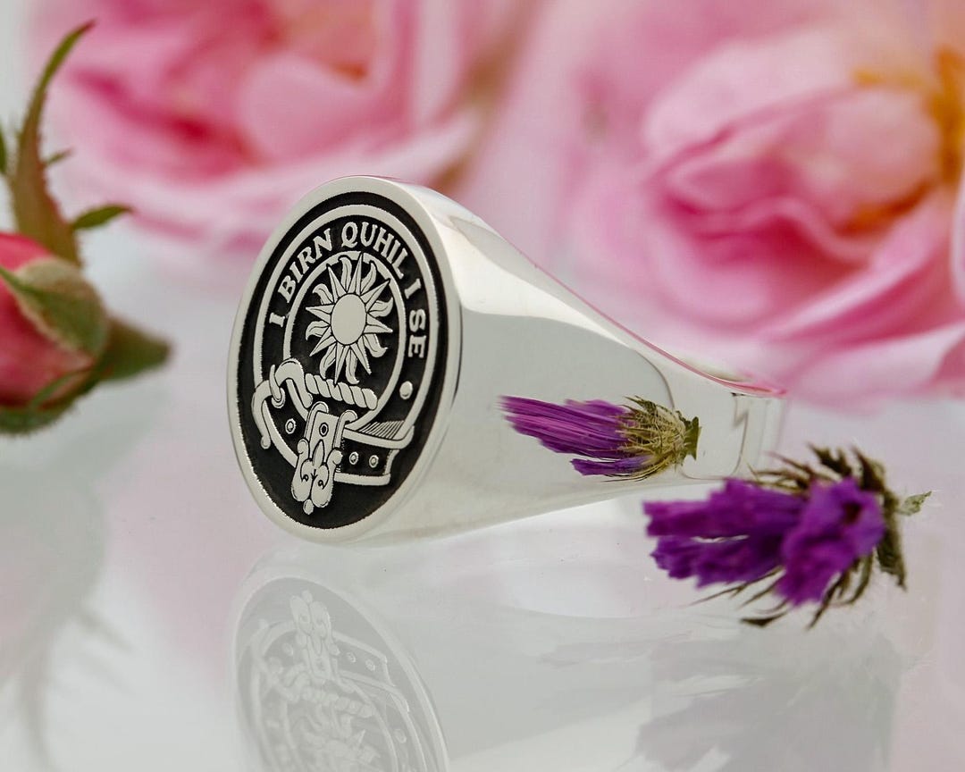 Macleod of Lewis Scottish Clan Crest Signet Ring, Silver or 9ct Gold ...