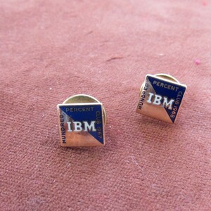 IBM Cuff Links Hundred Percent Club 1967, 1968 Vintage 10K - Etsy