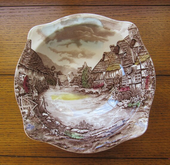 Home & Living Kitchen & Dining Brown Transferware Johnson Brothers Old ...