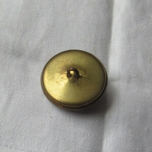 Antique Copper Coat Button, Domed Spiraled Rope Design, Metal Back With ...