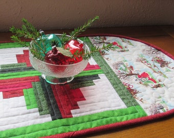 Log Cabin Table Runner - Etsy